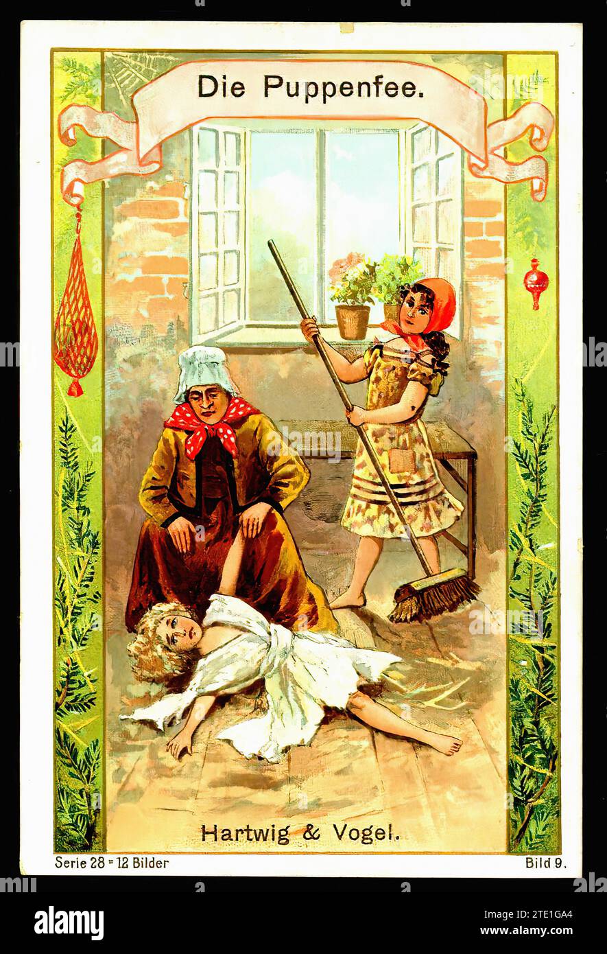The Fairy Doll 009 - Vintage German Tradecard Illustration Stock Photo ...
