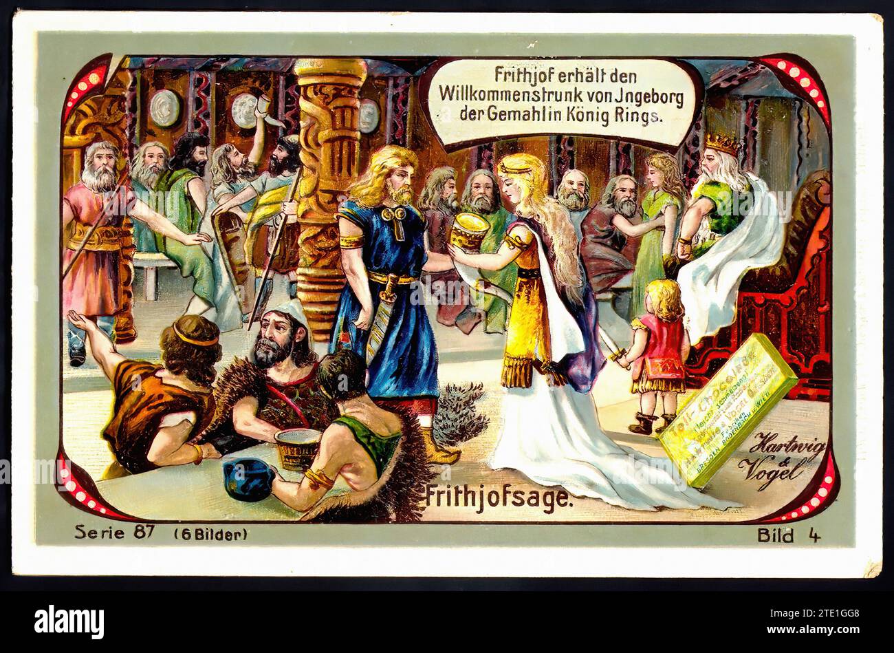 The Legend of Frithjof 003 - Vintage German Tradecard Illustration ...