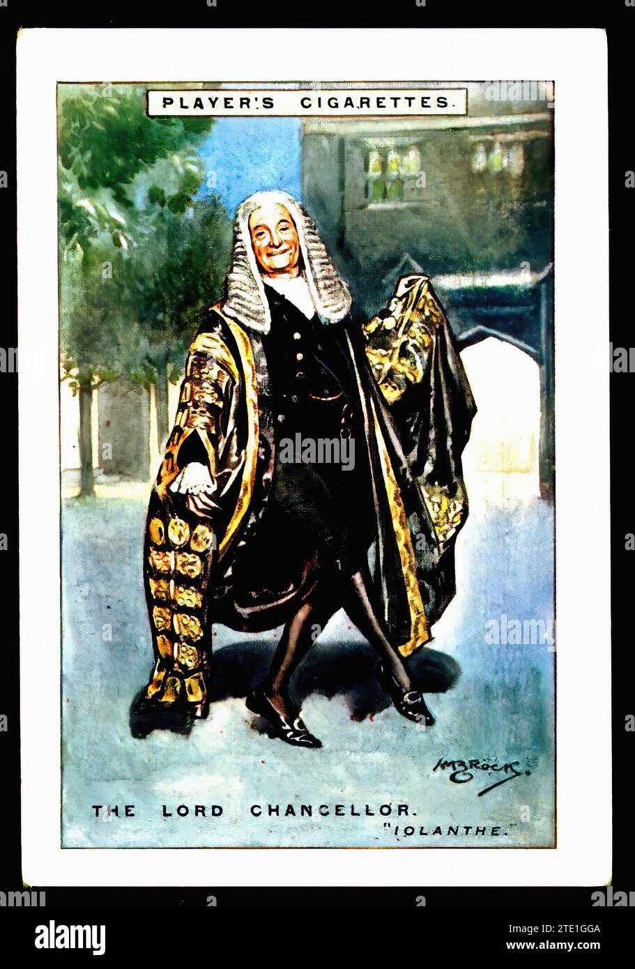 The Lord Chancellor iolanthe - Vintage Cigarette Card Illustration ...