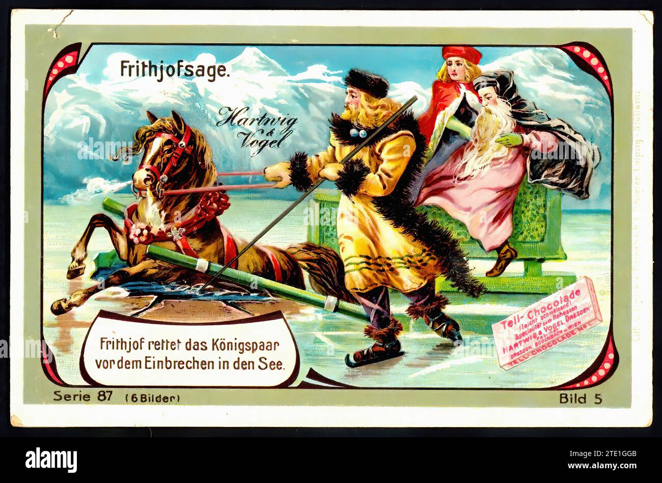 The Legend of Frithjof 004 - Vintage German Tradecard Illustration ...