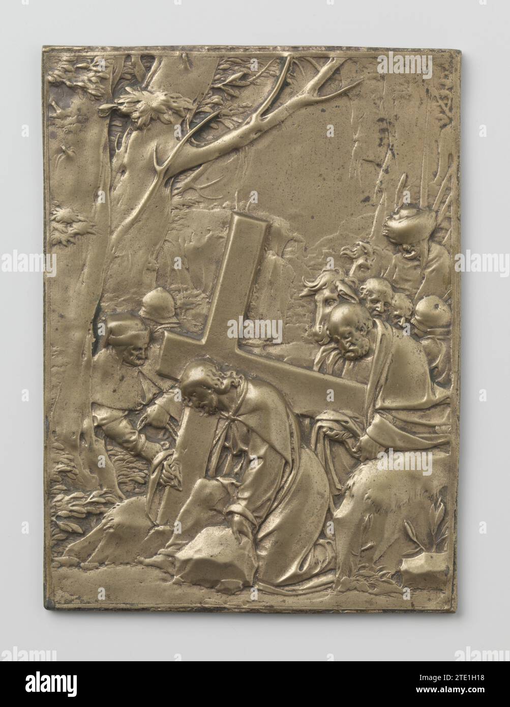 Jesus, falling under the cross, Arent van Bolten (attributed to), c ...