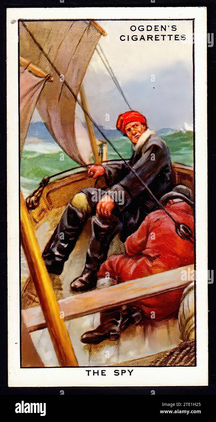 The Spy - Vintage Cigarette Card Illustration Stock Photo - Alamy