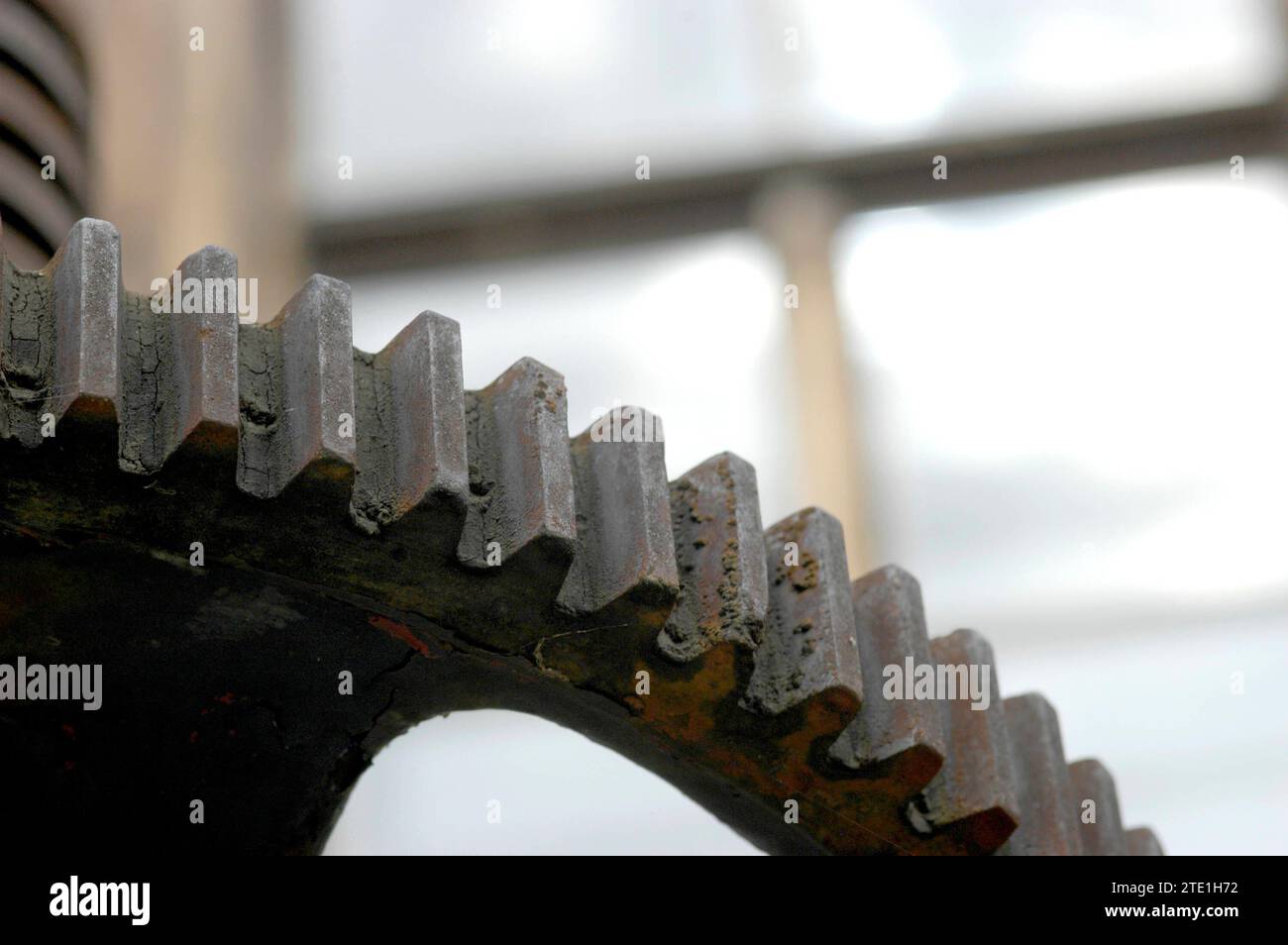 Gewindestange mit Zahnrad , Deutschland, BLF *** Threaded rod with gear ...