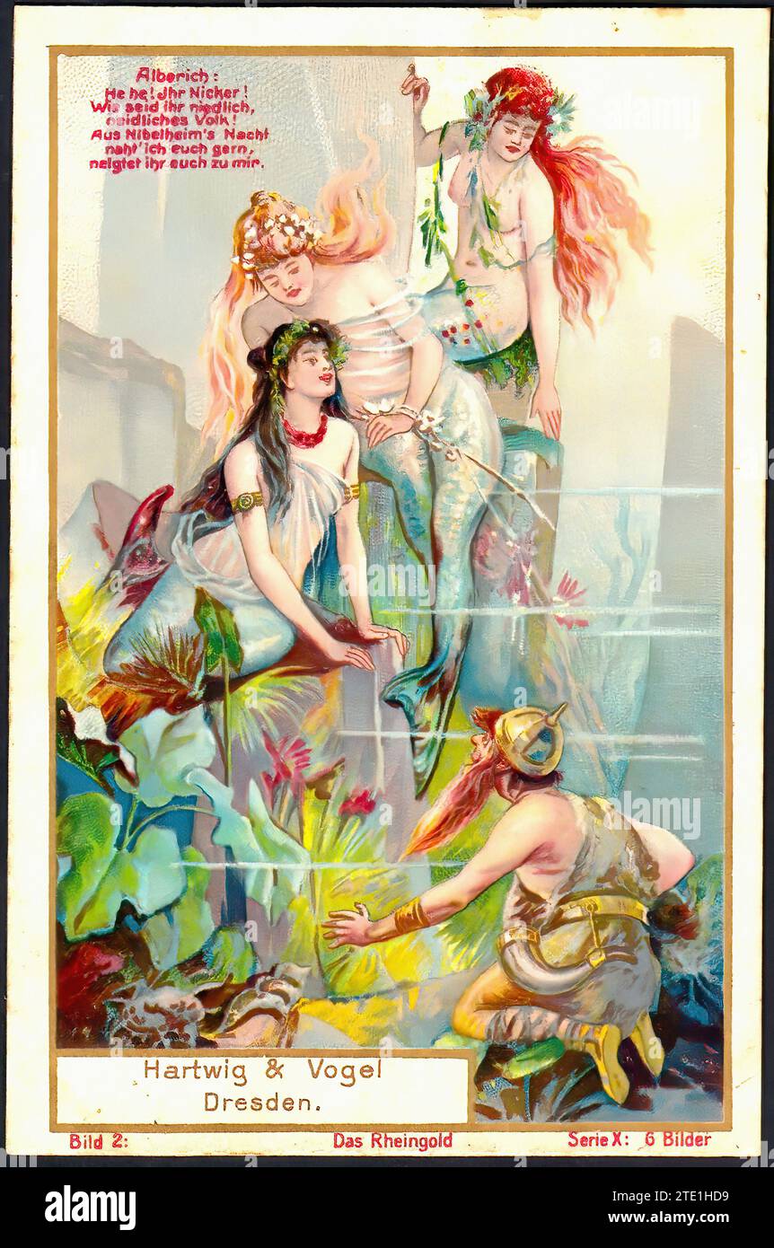 Wagner's Das Rheingold 001 - Vintage German Tradecard Illustration ...