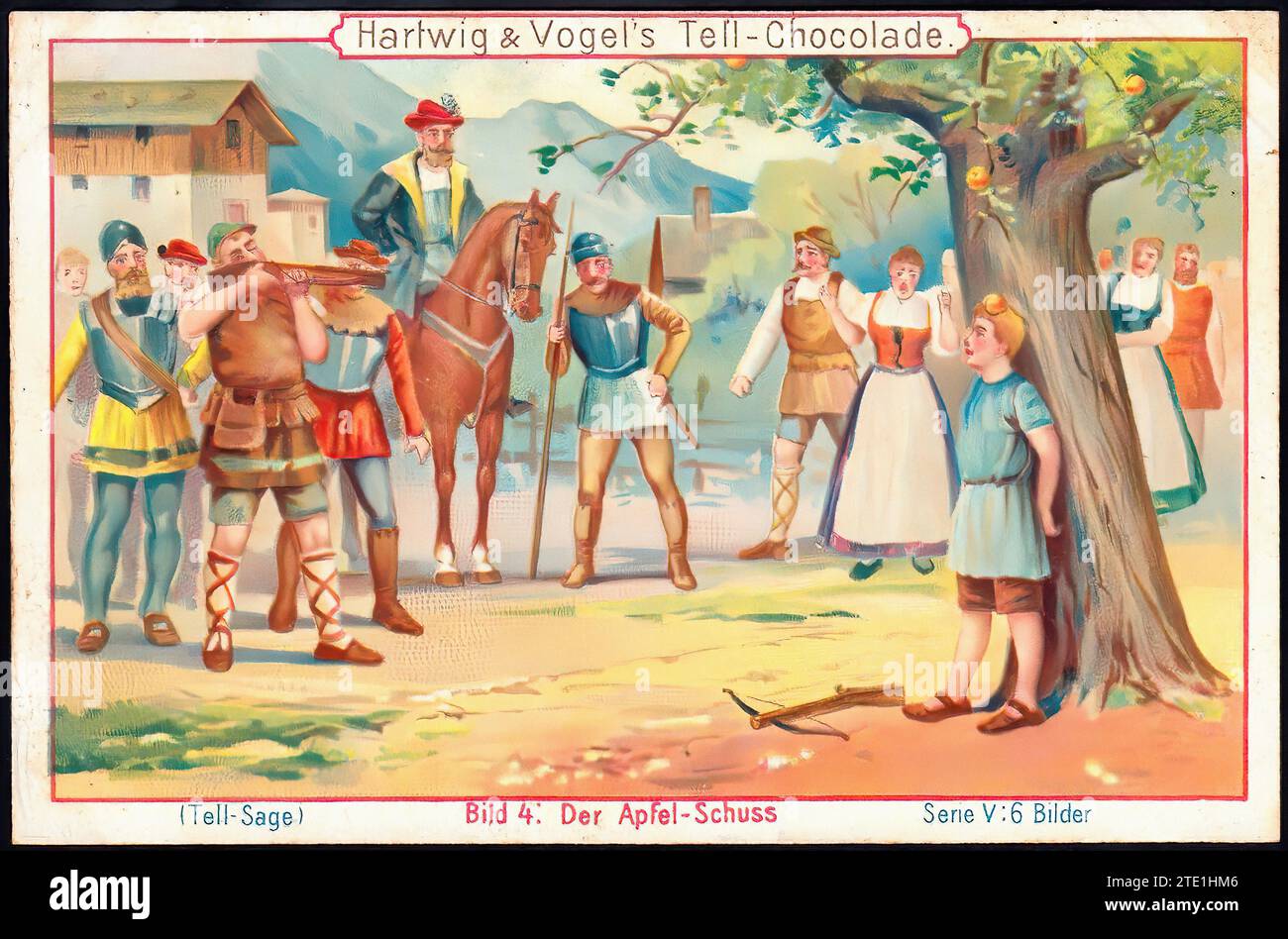 William Tell 003 - Vintage German Tradecard Illustration Stock Photo ...