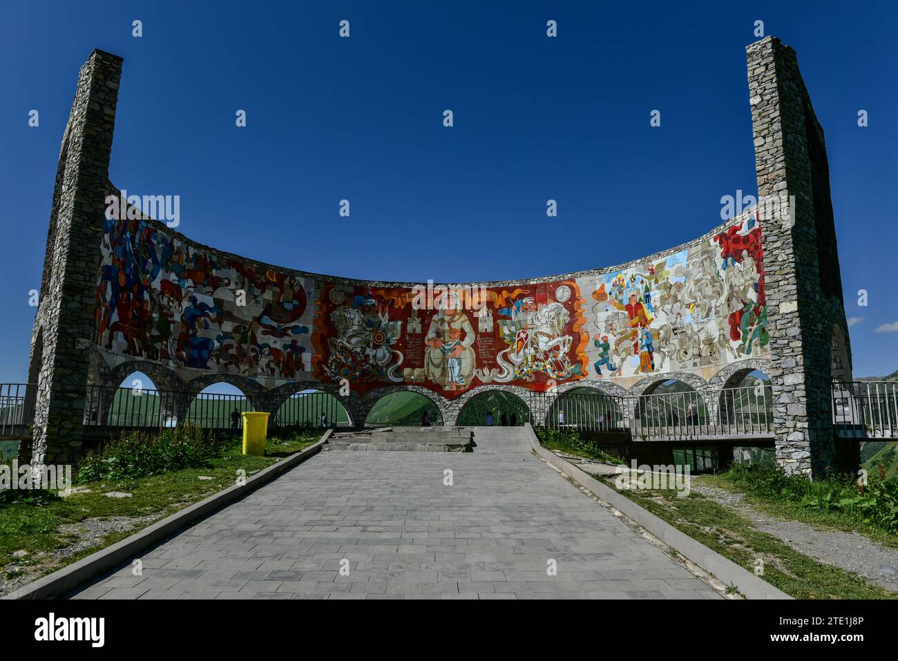 Russia–Georgia Friendship Monument built in 1983 to celebrate ...