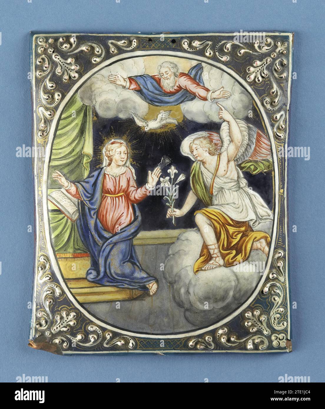 Plaquette from Koper with Émail with presentation of the Annunciation ...