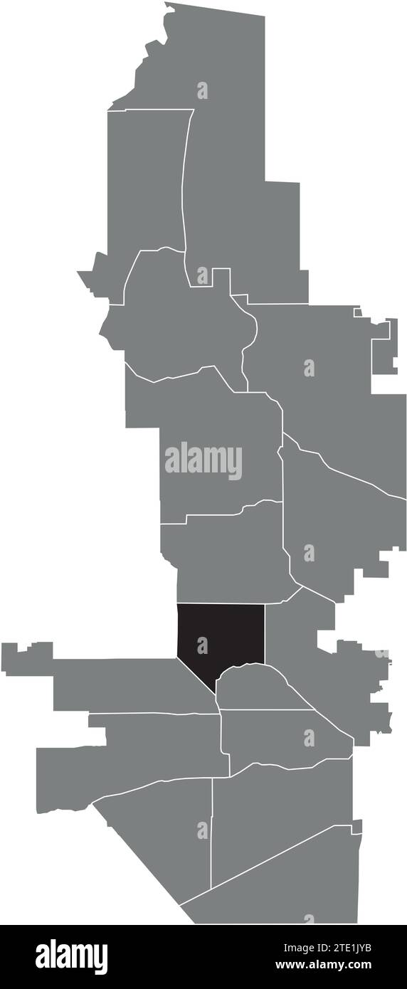 Locator map of the ALHAMBRA urban village, PHOENIX Stock Vector Image ...