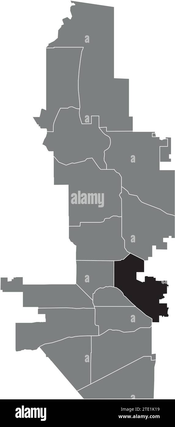 Locator map of the CAMELBACK EAST urban village, PHOENIX Stock Vector ...