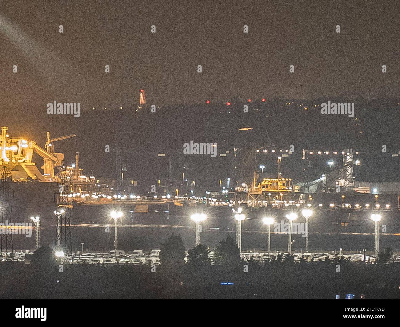 Minster on Sea, Kent, UK. 19th Dec, 2023. The top of the Shard ...