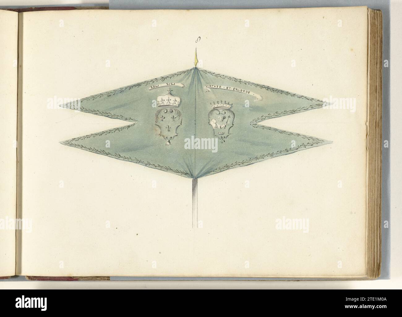 Frans Standard, conquered in the Battle of Oudenaarde, 1708, 1713 ...