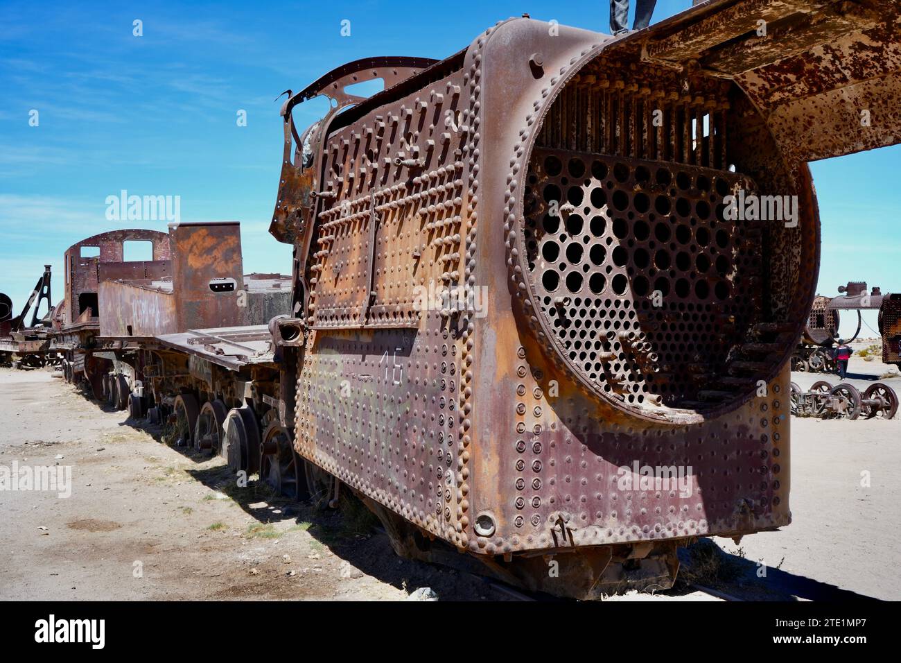 Rusting Vintage Steam Locomotives at The Cementerio de Trenes' or Great ...