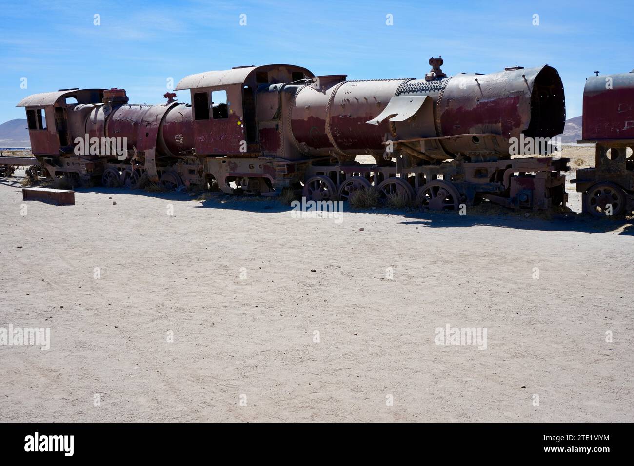 Rusting Vintage Steam Locomotives at The Cementerio de Trenes' or Great ...