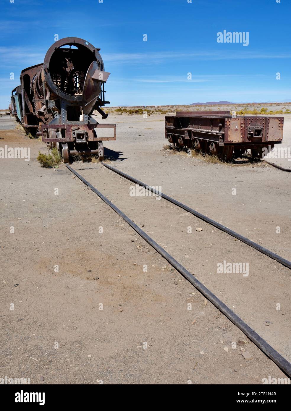 Rusting Vintage Steam Locomotives at The Cementerio de Trenes' or Great ...