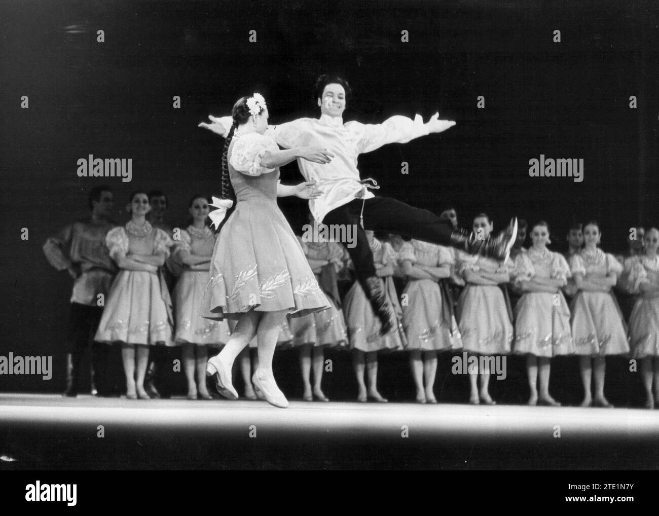 Madrid, March 1973. Mosseiev's ballet representing folk dances. In the ...