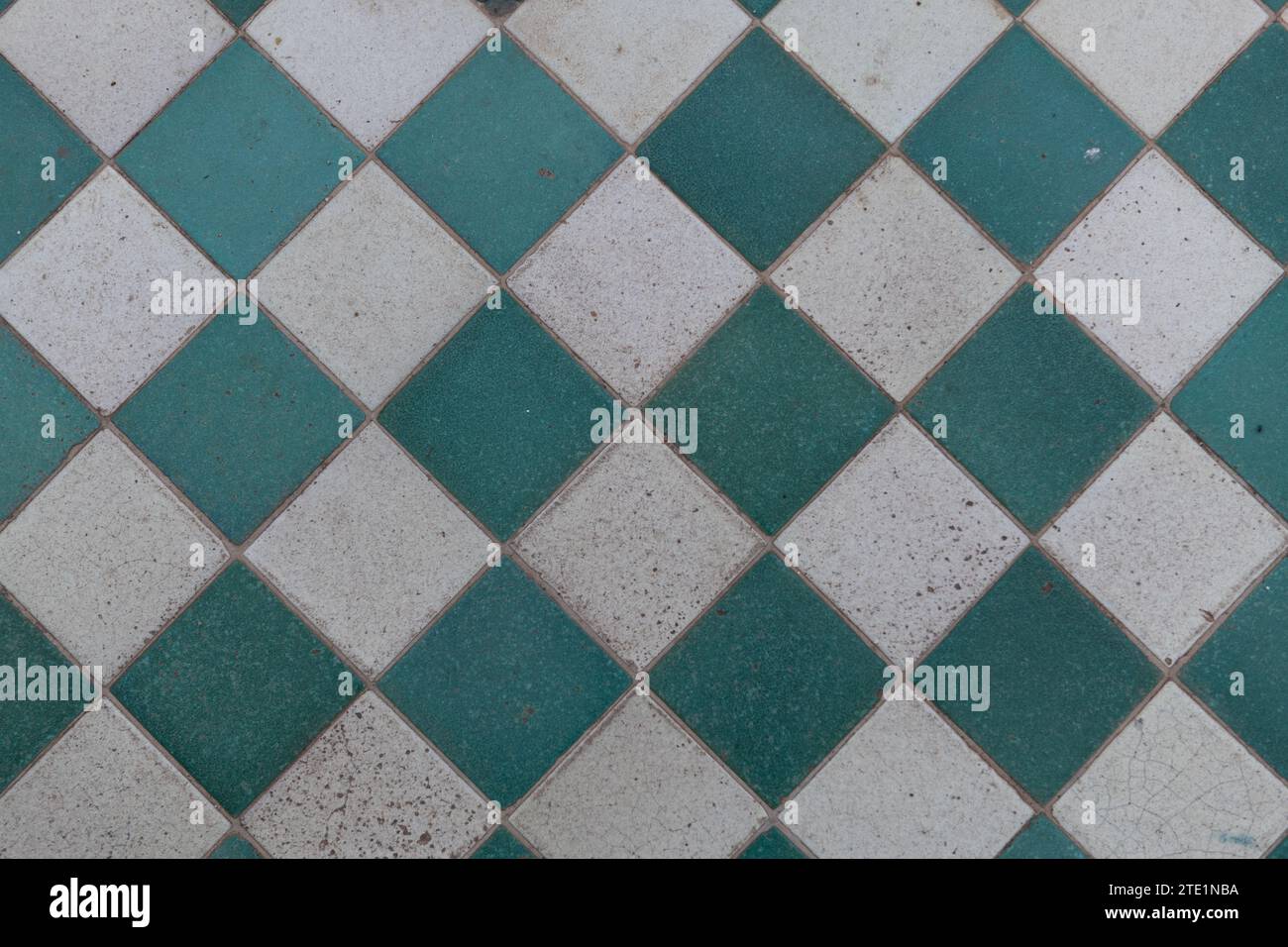 Vintage diamond pattern tile floor hi-res stock photography and images ...