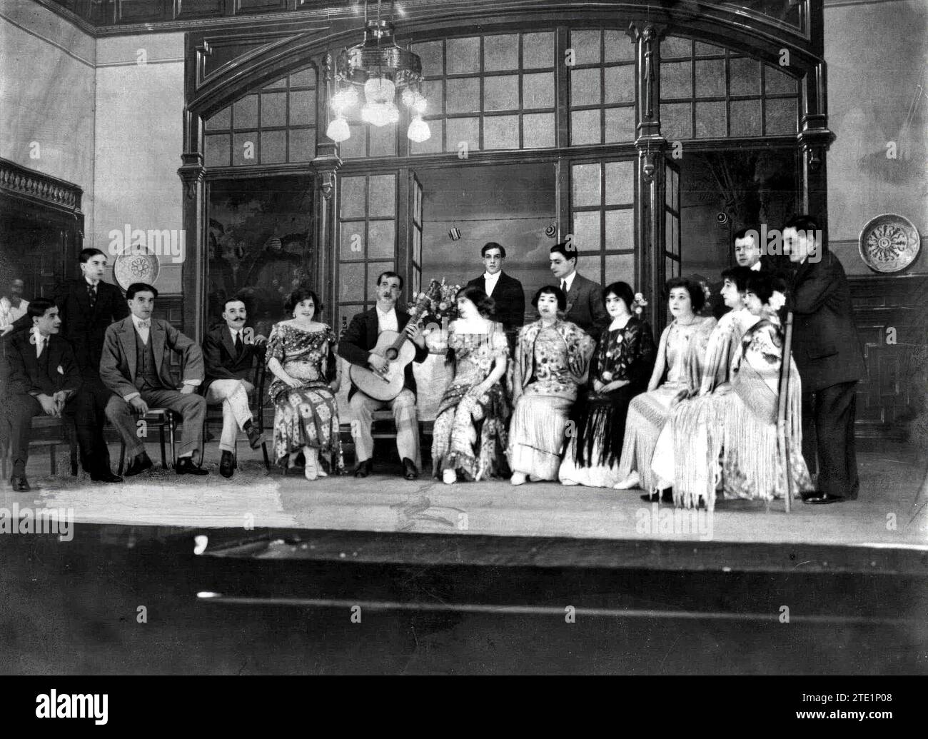 12/31/1912. Premiere of "the Nobel Prize" in Comedy. A scene from the ...