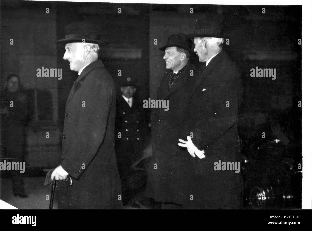 Paris, 12/8/1935.- British Delegates Arrive at Quai D'Orsay for a ...