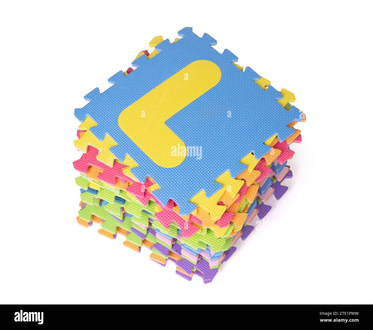 Alphabet puzzle pieces isolated on a white background Stock Photo - Alamy