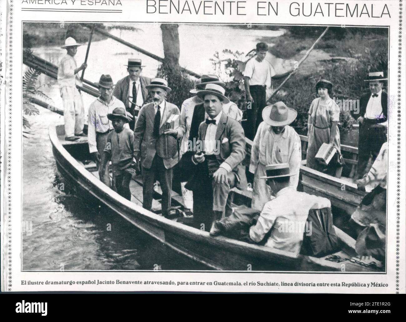 The illustrious Spanish playwright Jacinto Benavente Crossing, to enter ...