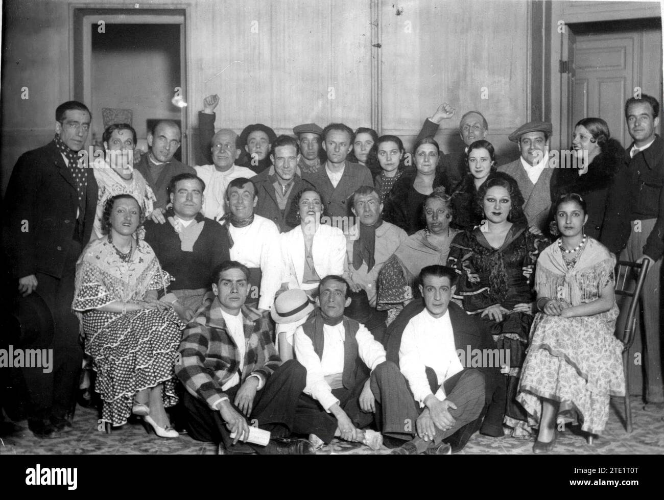 08/31/1936. Artists who participated in the festival of the Luis Sirval ...