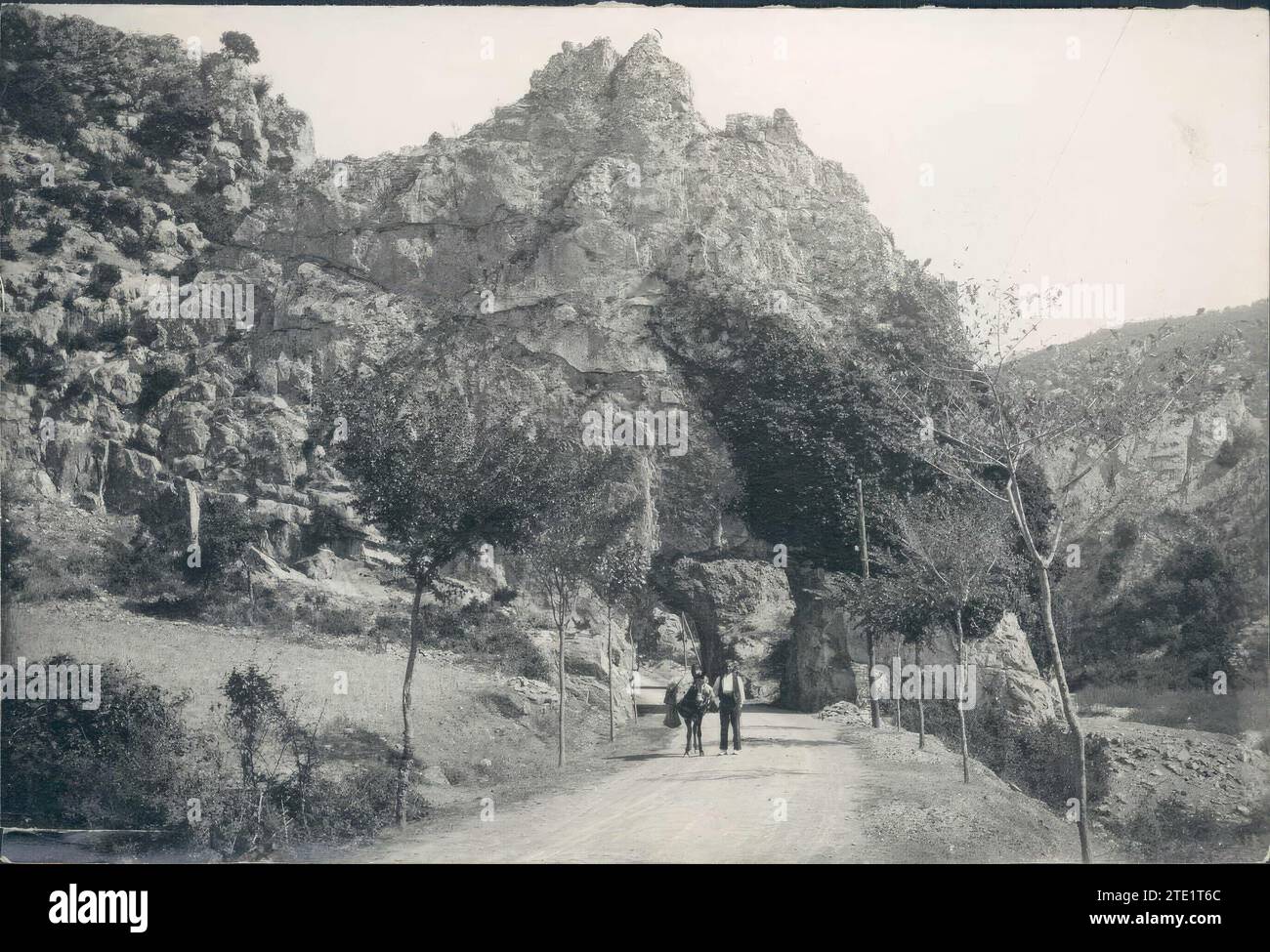 01/01/1927. Huesca. Ansó road. Entrance to the "Foz de Binies". Credit ...