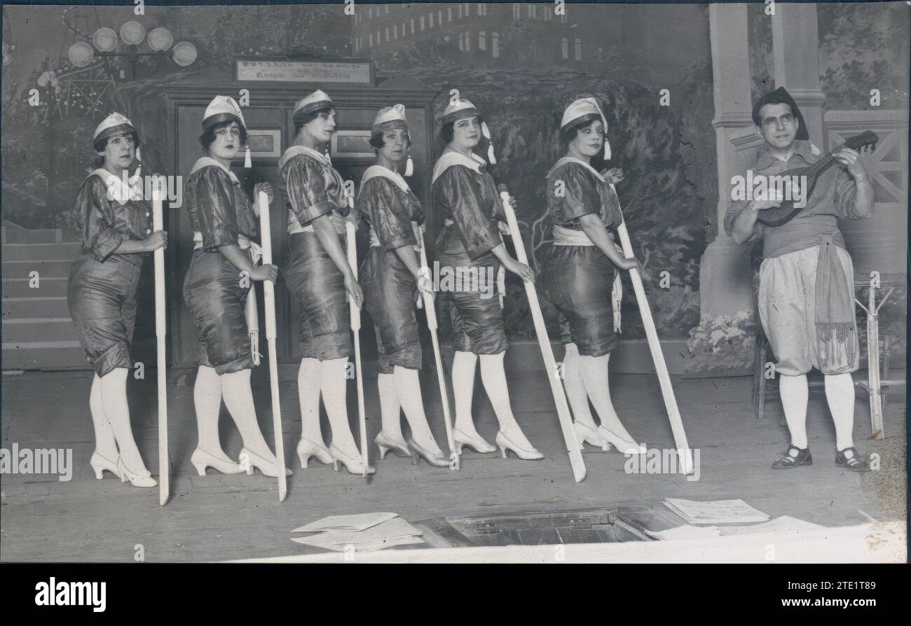 12/22/1919. Madrid. In the Comic Theater. A scene from the Comic ...
