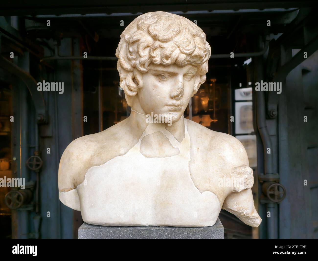 Statue of Antinous; Greek insular marble - Hadrian's favourite is ...