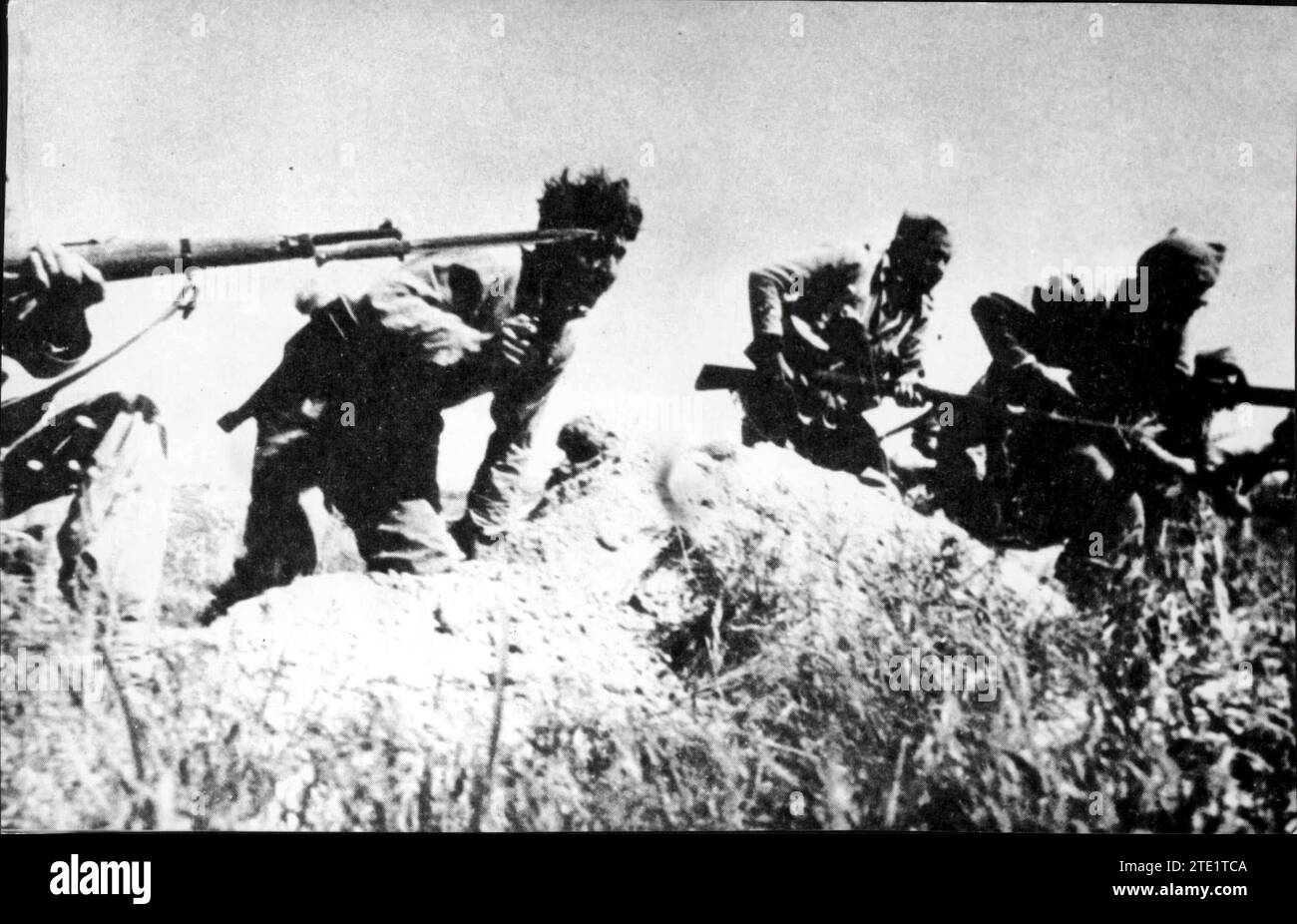 03/01/1938. The 46th division of the peasant in the battle of Alfambra ...