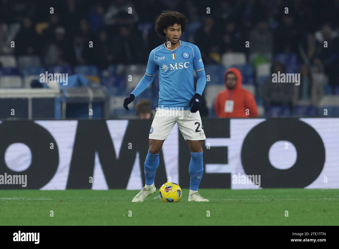 Jens-Lys Michel Cajuste controls the ball during Coppa Italia soccer ...
