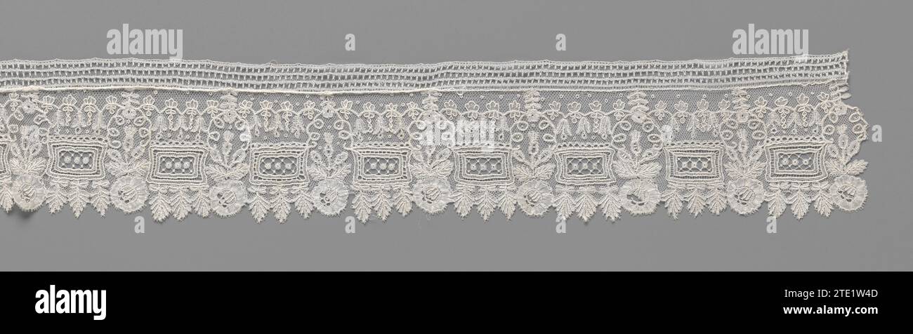 Strip mixed side with lying rectangles between hanging roses, anonymous ...