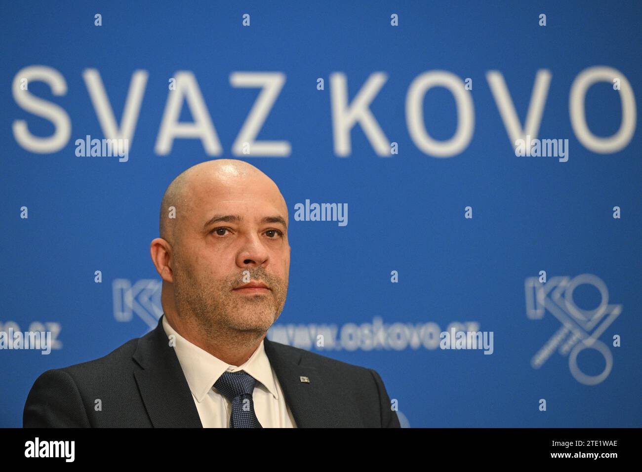 Prague, Czech Republic. 19th Dec, 2023. Press conference of OS KOVO ...