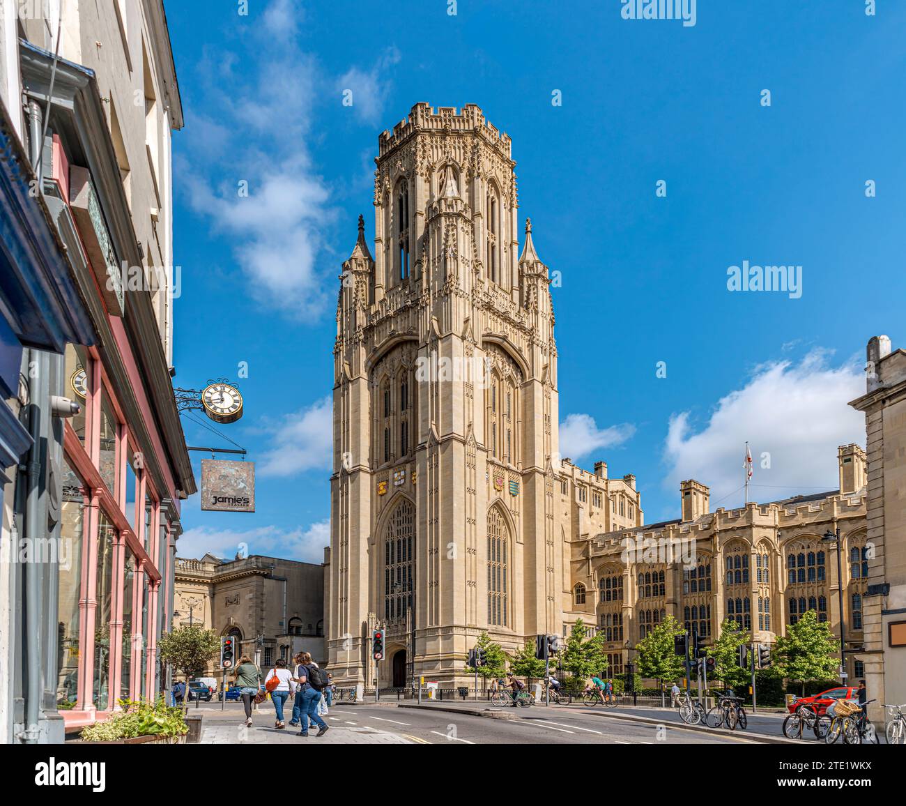 The Wills Memorial Building on Park Street, part of the university ...