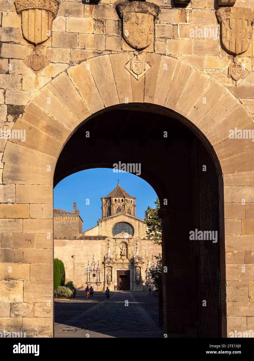 Poblet, Spain - October 8, 2023: Monastery of Santa Maria de Poblet ...