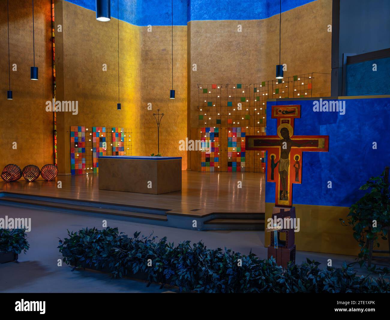 Taize, France - October 15, 2023: The Church of the Ecumenical ...