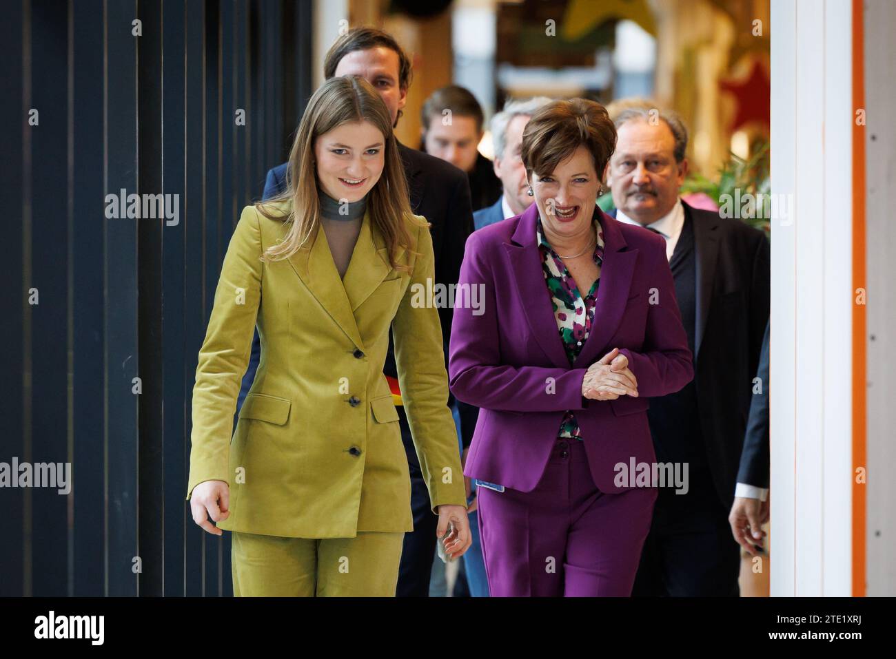 Crown Princess Elisabeth and Prof. dr. Sabine Van daele pictured during ...