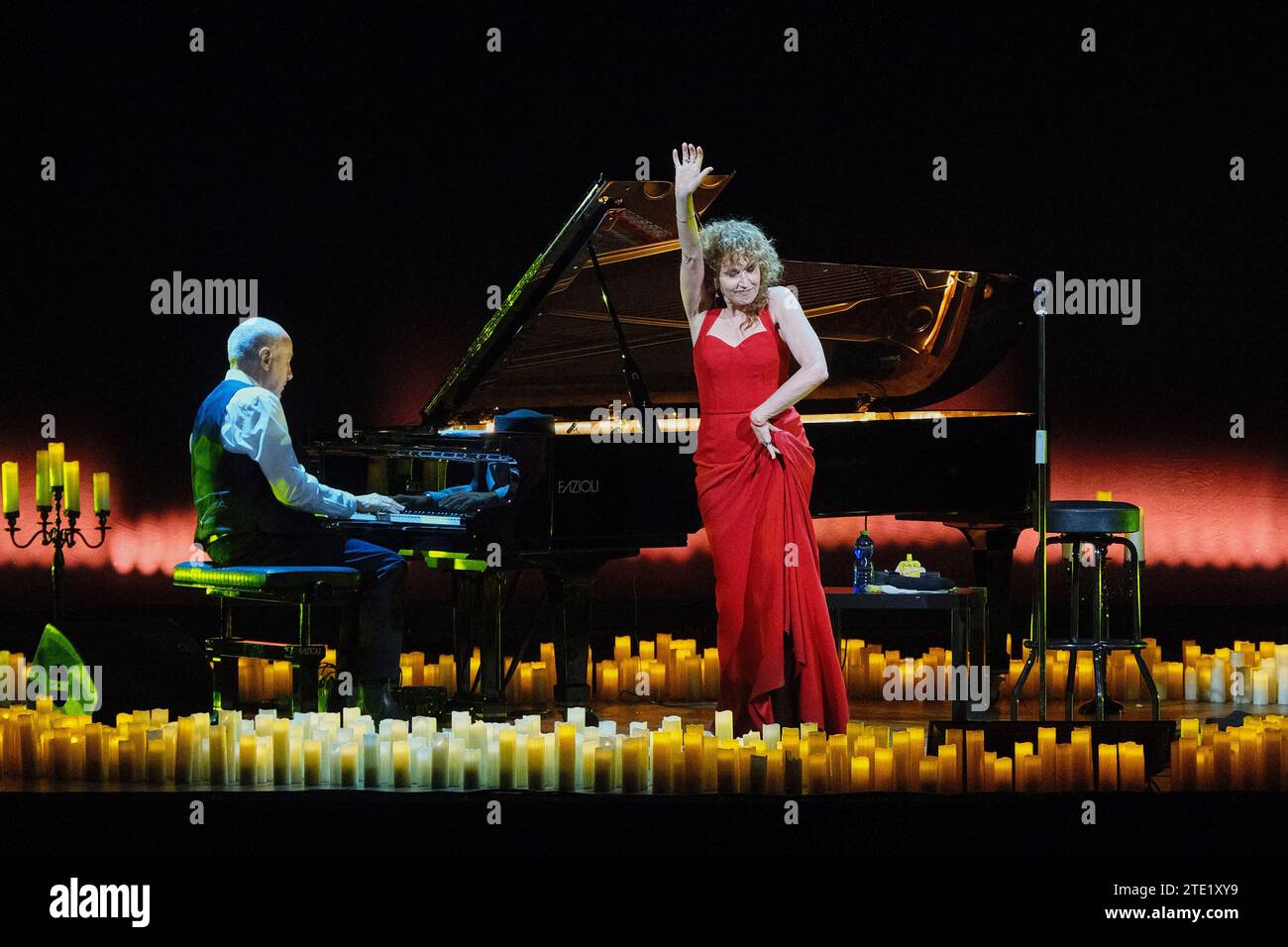 Verona, Italy. 18th Dec, 2023. Fiorella Mannoia, Danilo Rea during ...