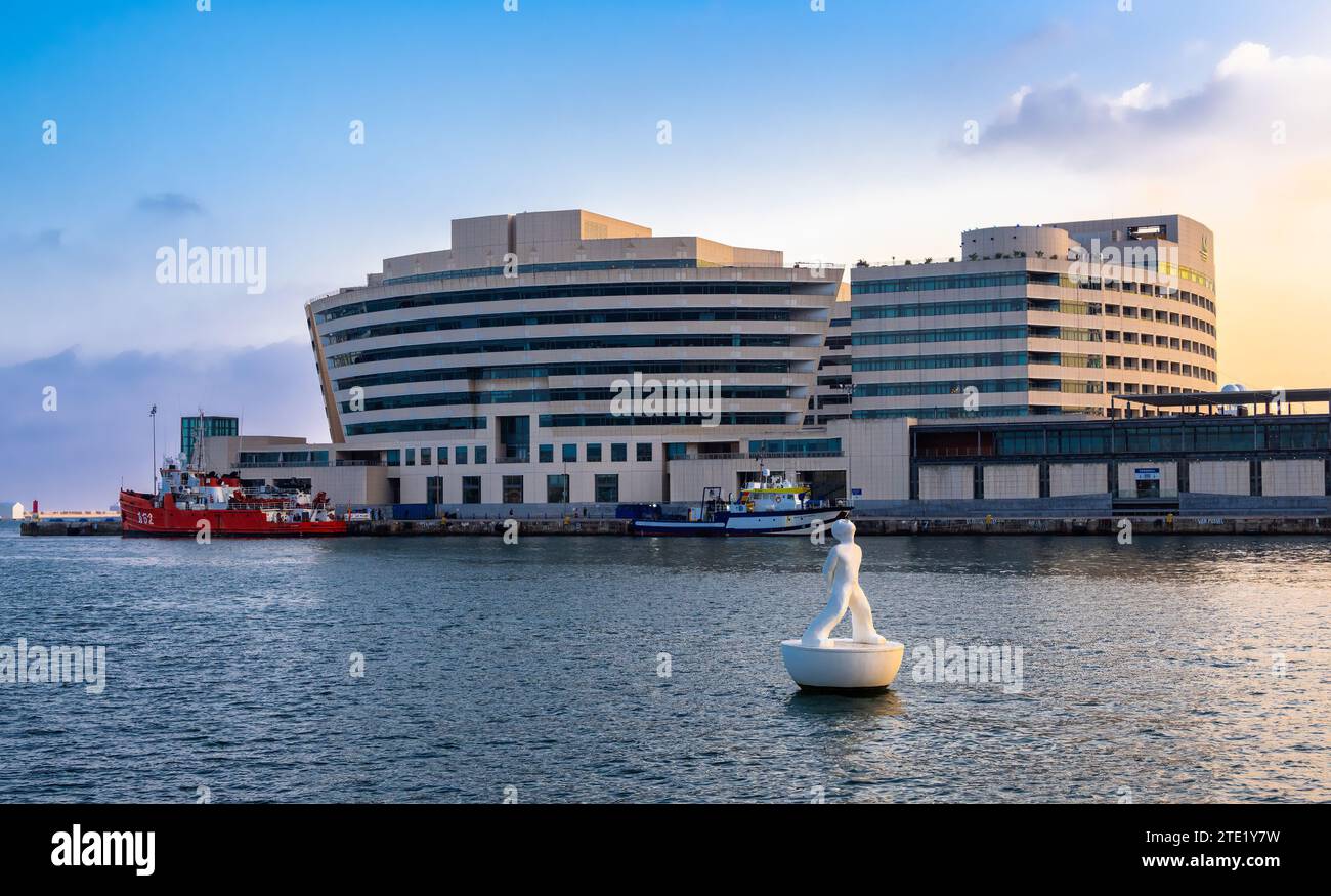 Barcelona, Spain - October 7, 2023: The modern building of World Trade ...