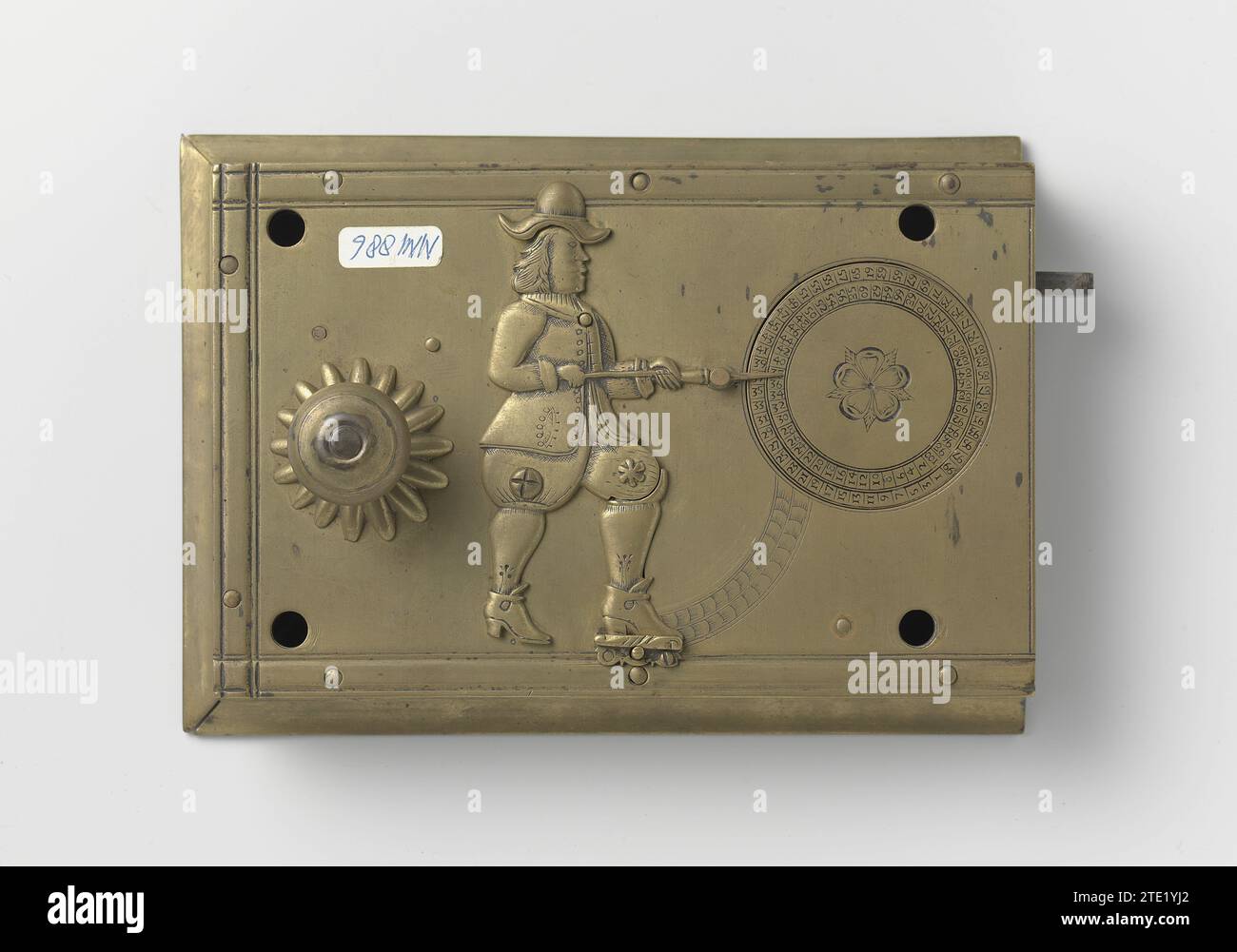 Detector lock with key, John Wilkes (slotenmaker), c. 1675 - c. 1700 ...