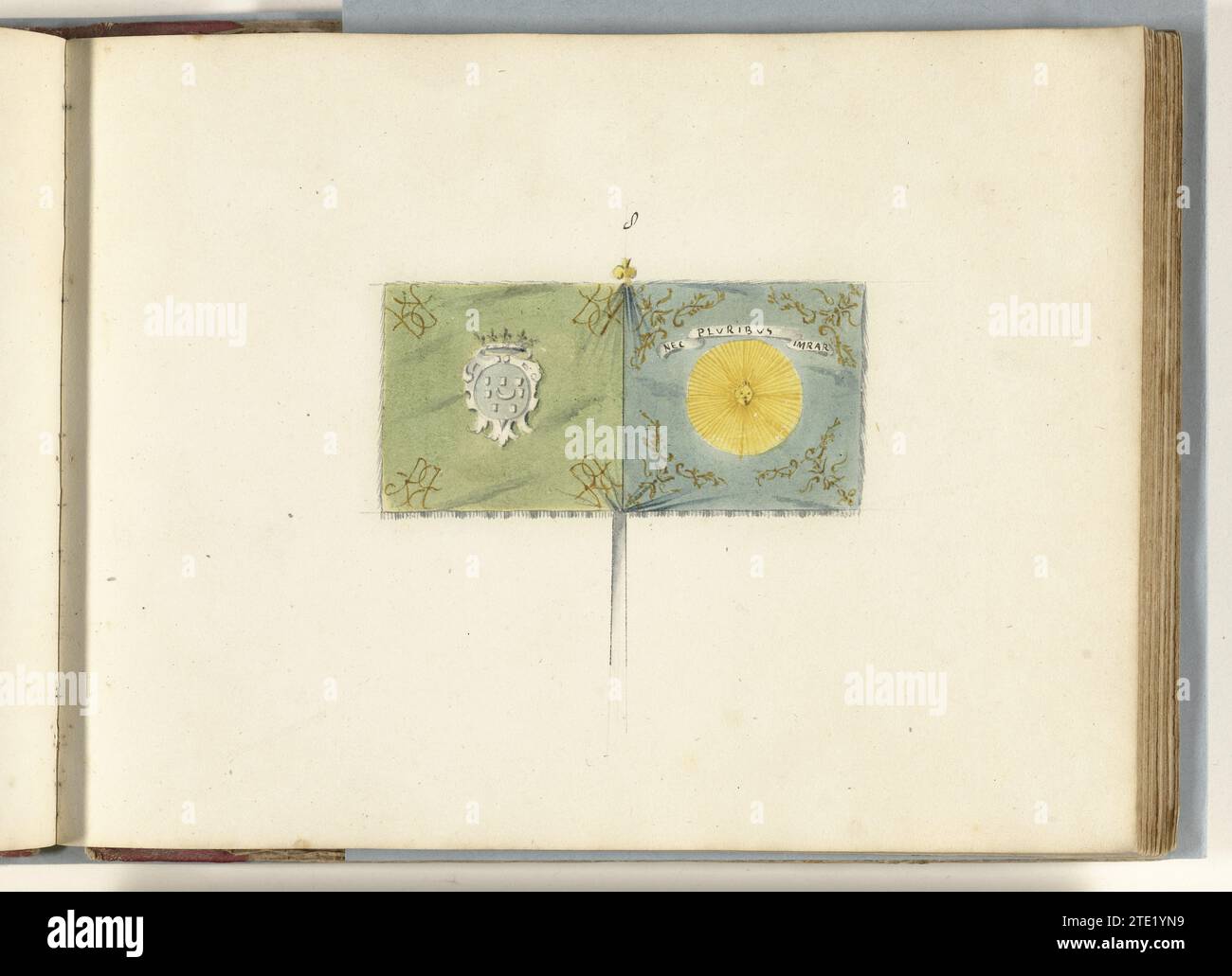 Frans Standard, conquered in the Battle of Oudenaarde, 1708, 1713 ...