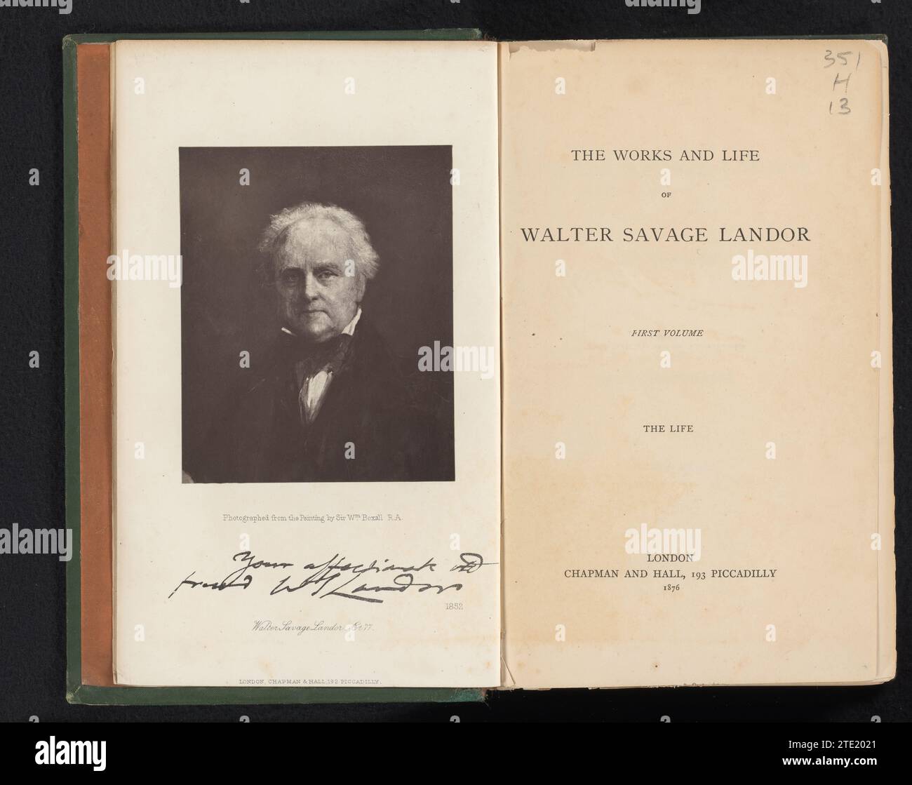The works and life of Walter Savage Landor, John Forster, 1876 London ...