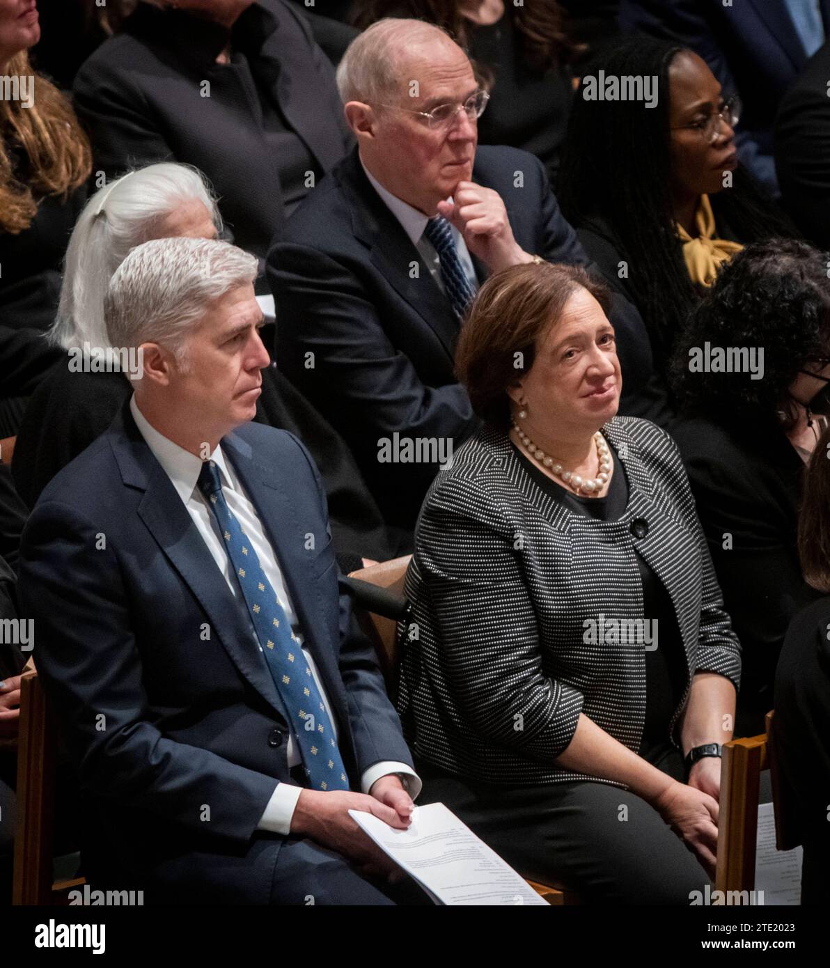 Justice Neil Gorsuch, retired Justice Anthony Kennedy, Justice Ketanji ...
