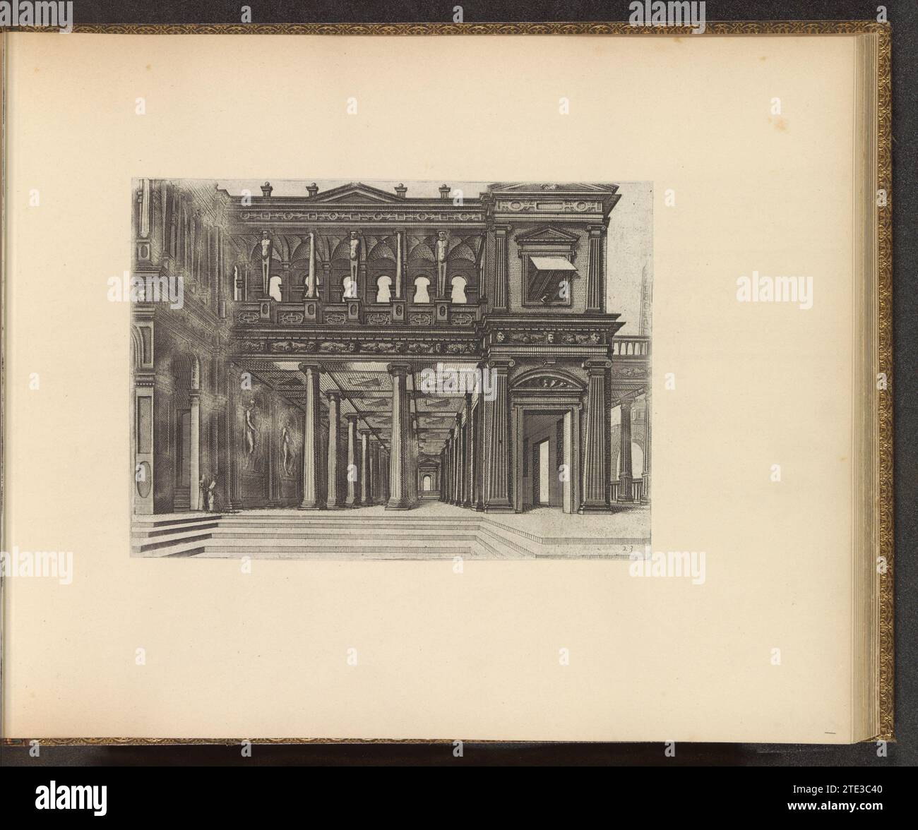 Palace with a gallery in the Ionian order, Johannes or Lucas van ...