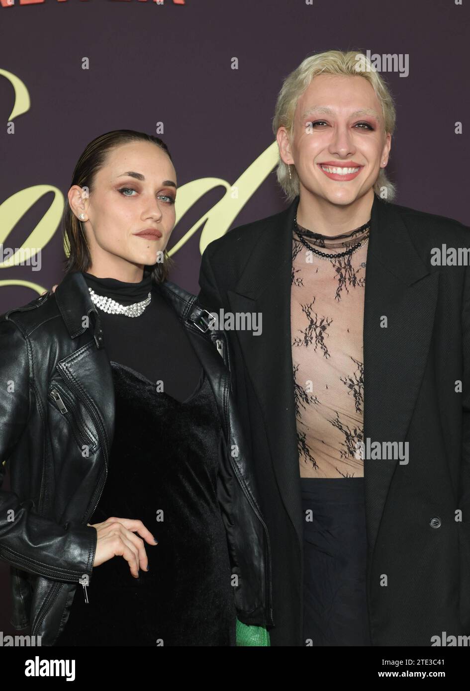 LOS ANGELES, CA - DECEMBER 19: Alice Kremelberg, Mason Alexander Park ...