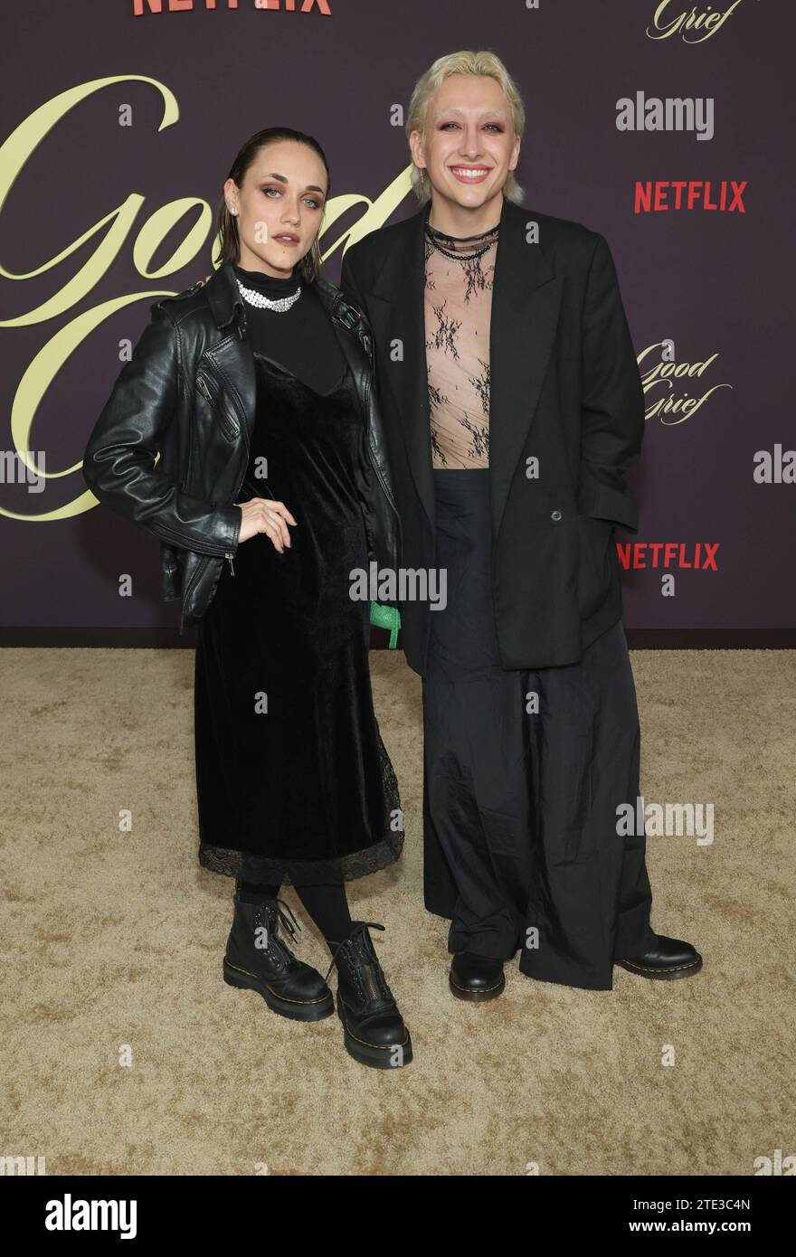 LOS ANGELES, CA - DECEMBER 19: Alice Kremelberg, Mason Alexander Park ...