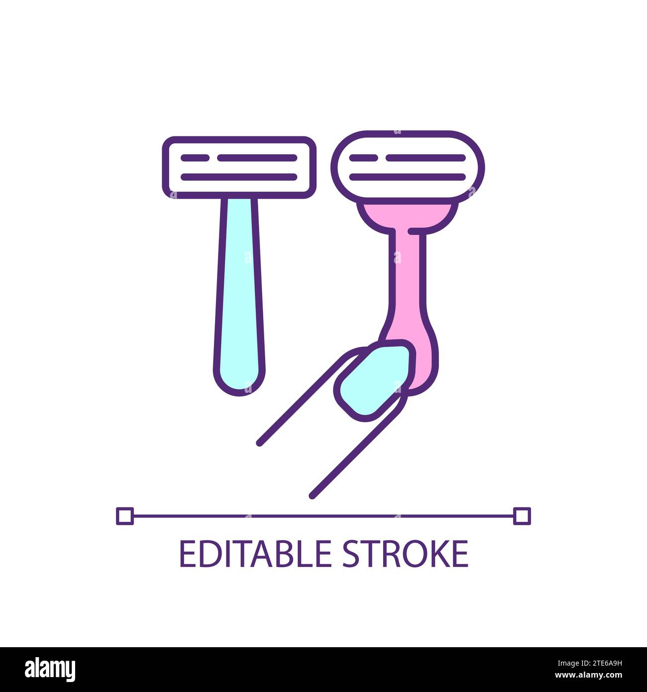 2D simple customizable thin line consumer behavior icon Stock Vector Image & Art - Alamy