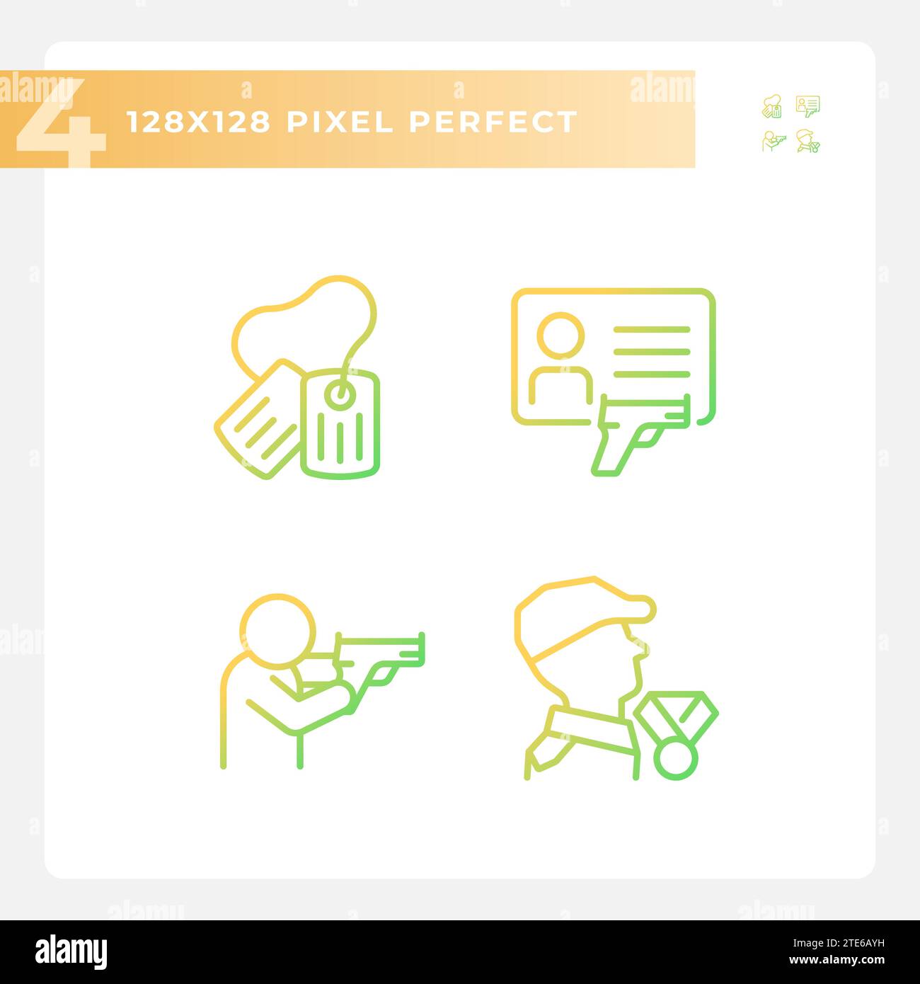 Military weapons icons hi-res stock photography and images - Alamy