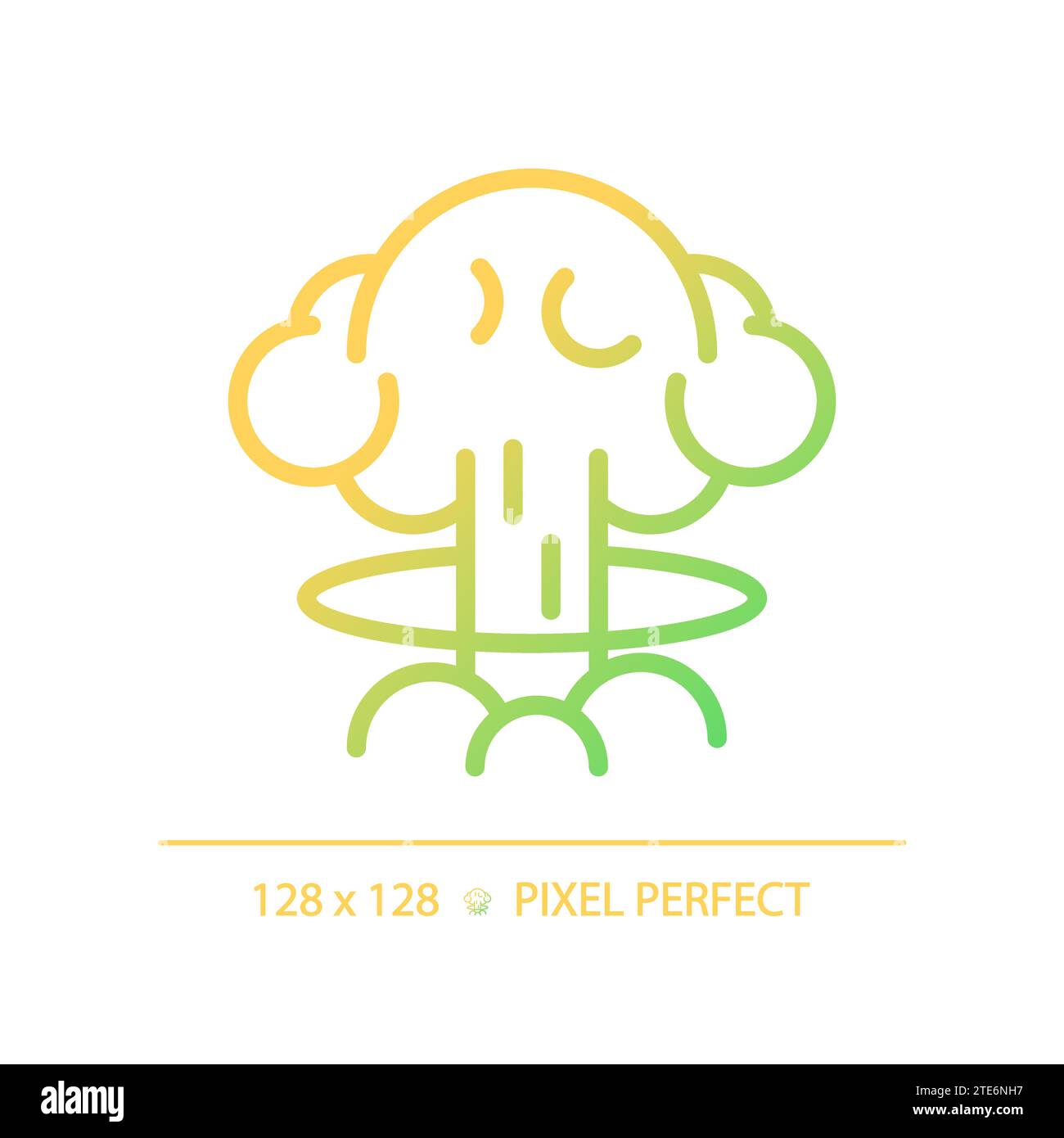 2D thin line pixel perfect gradient nuclear explosion icon Stock Vector ... 2D thin line pixel perfect gradient nuclear explosion icon Stock Vector ...