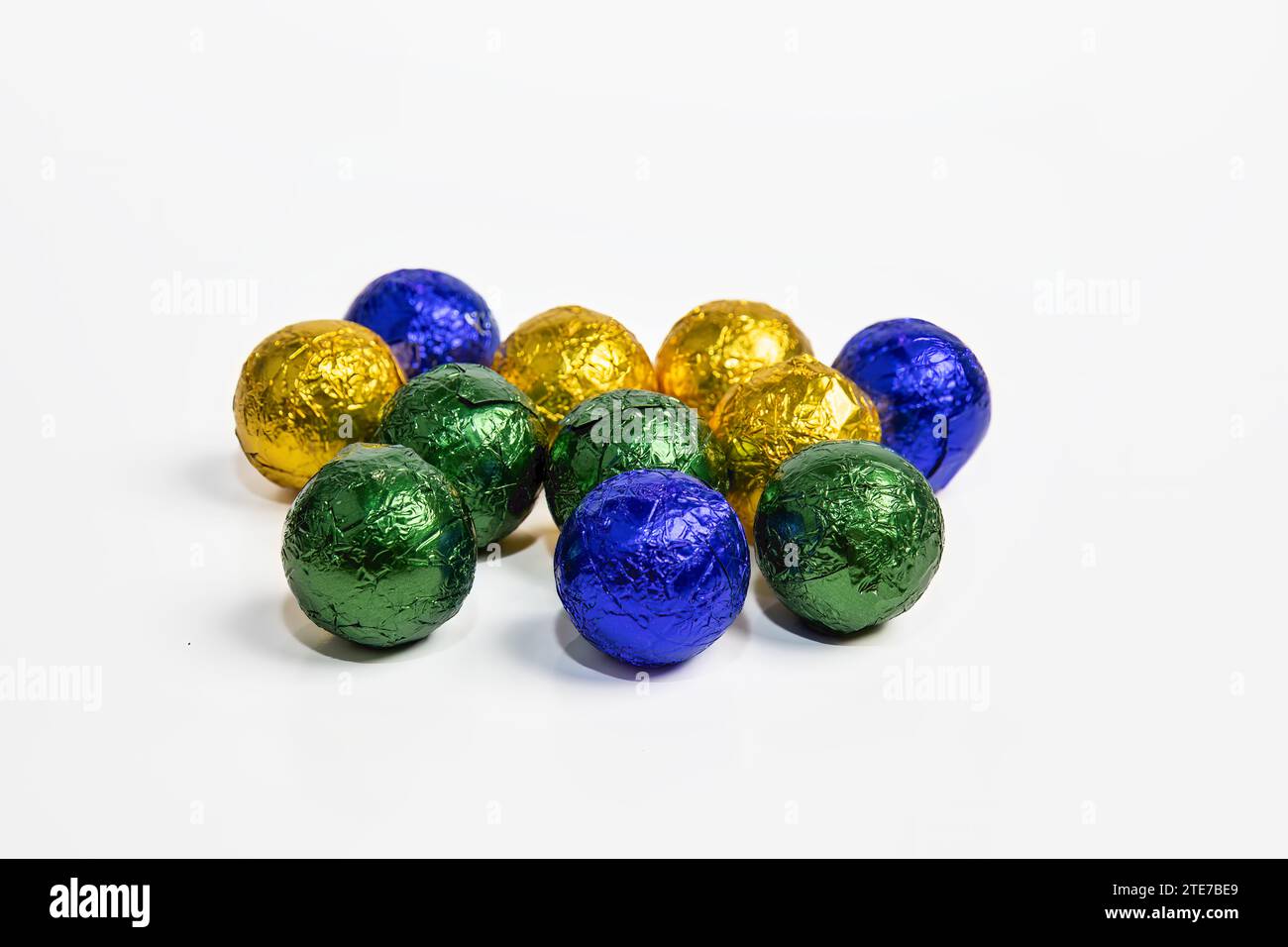 Round and Wrapped Chocolate Candies Collection Stock Photo - Alamy
