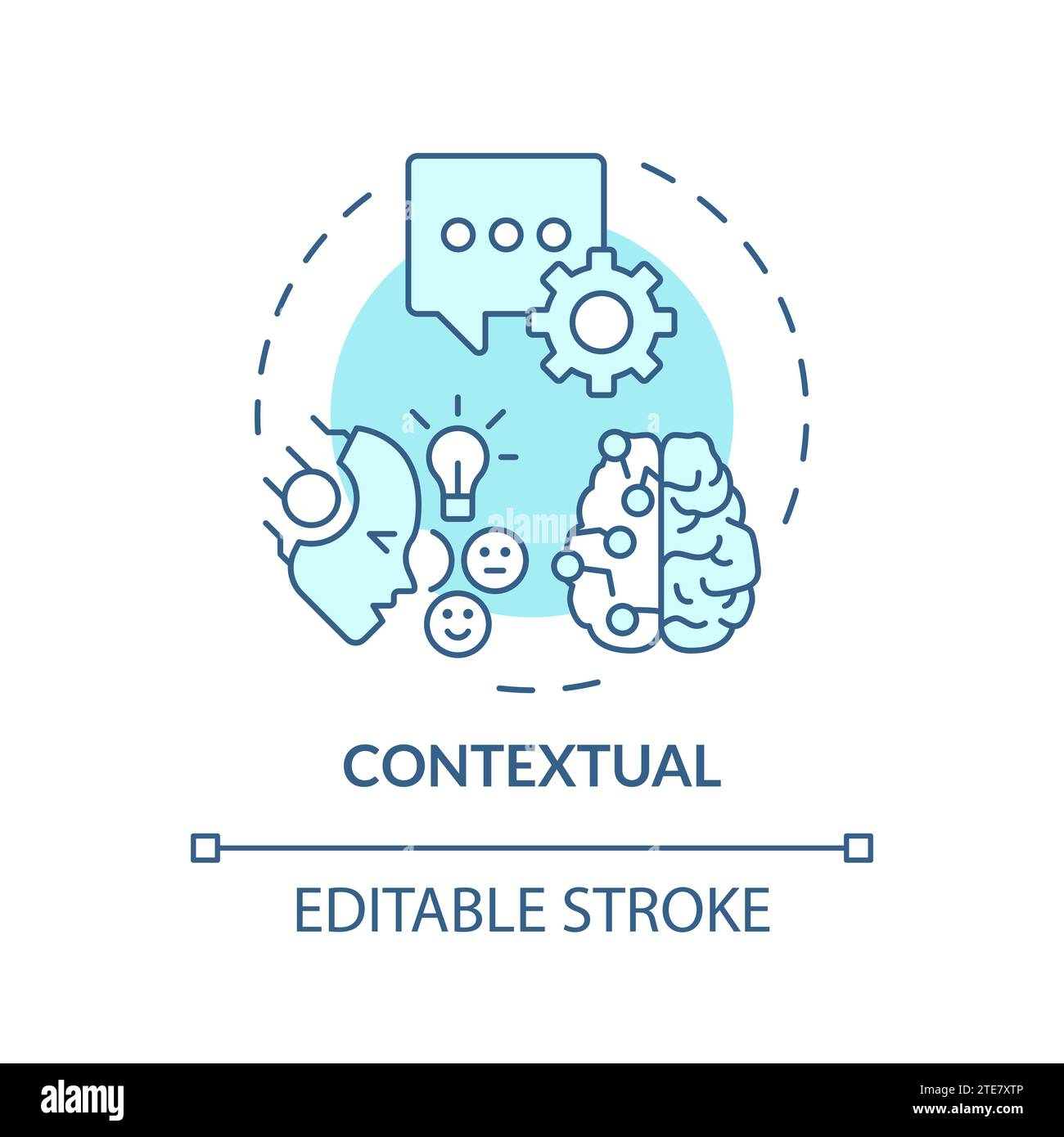 Neural networks concept icon Cut Out Stock Images & Pictures - Alamy